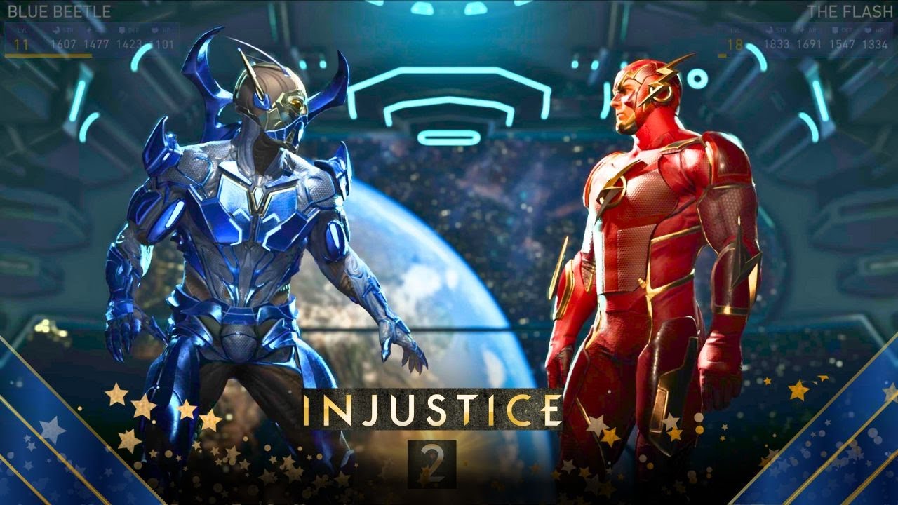Injustice 2 - Blue Beetle Vs. Flash - YouTube