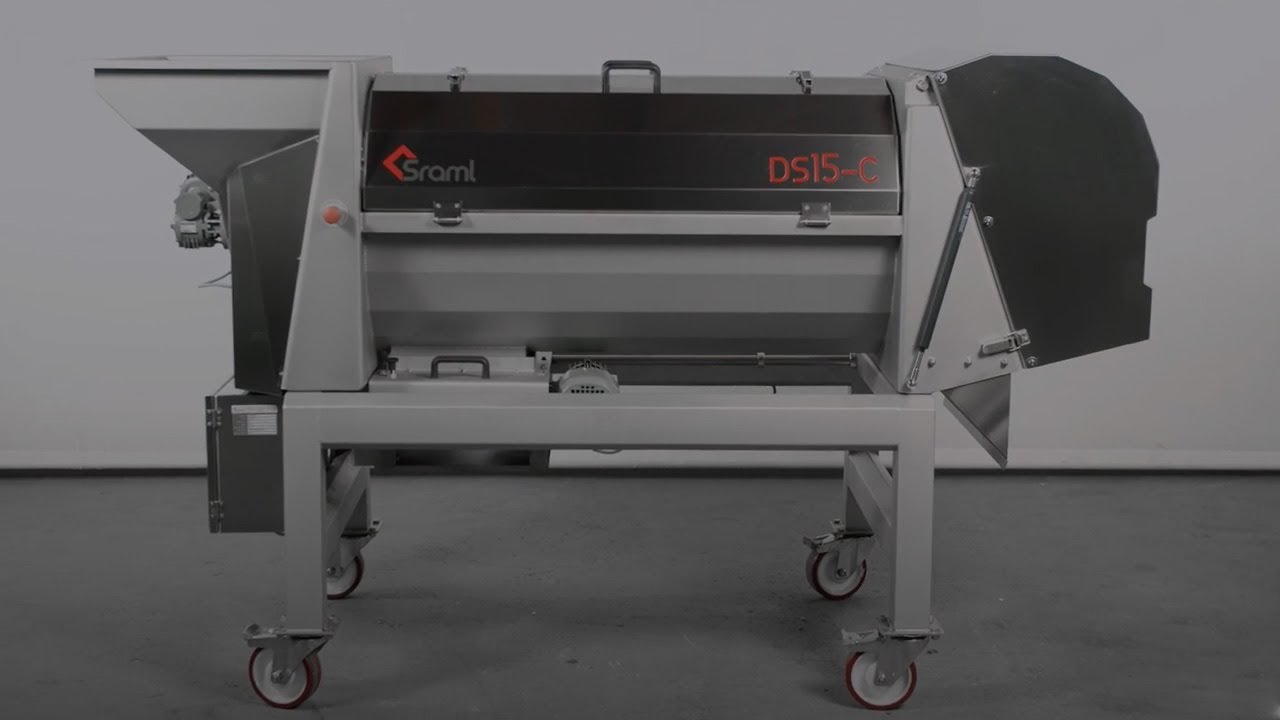 Grape Destemmer and Crusher I SRAML DS15 C Destemmer - YouTube