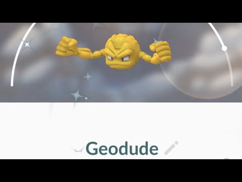 Shiny Geodude Caught Pokemon GO - YouTube