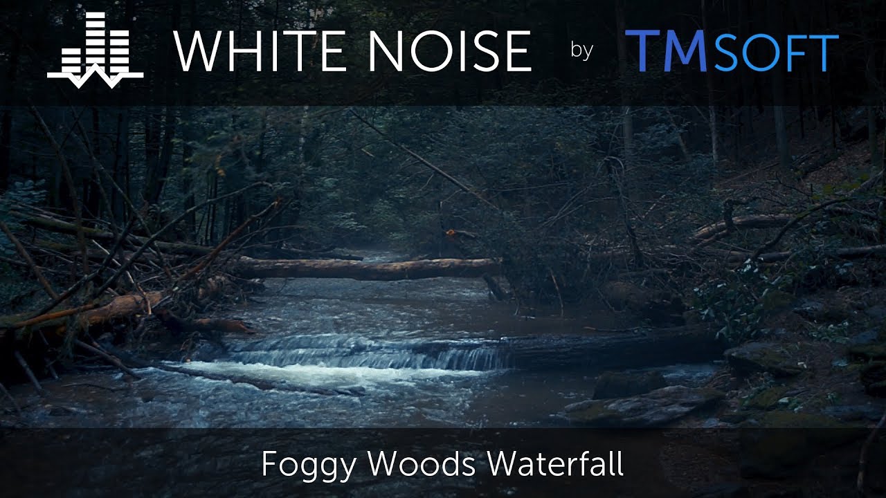 Foggy Log Waterfall - Background Nature Video - YouTube