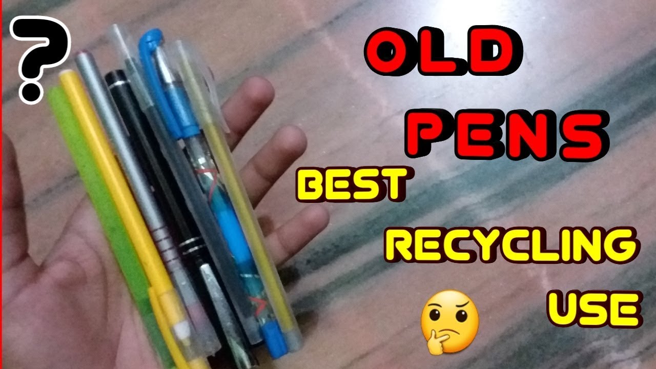 Best use of old pens || how to recycle old pens [best diy use] - YouTube