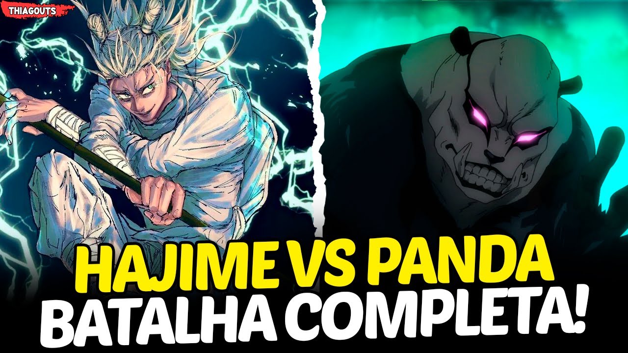 PANDA VS HAJIME KASHIMO. BATALHA COMPLETA DE JUJUTSU KAISEN - YouTube