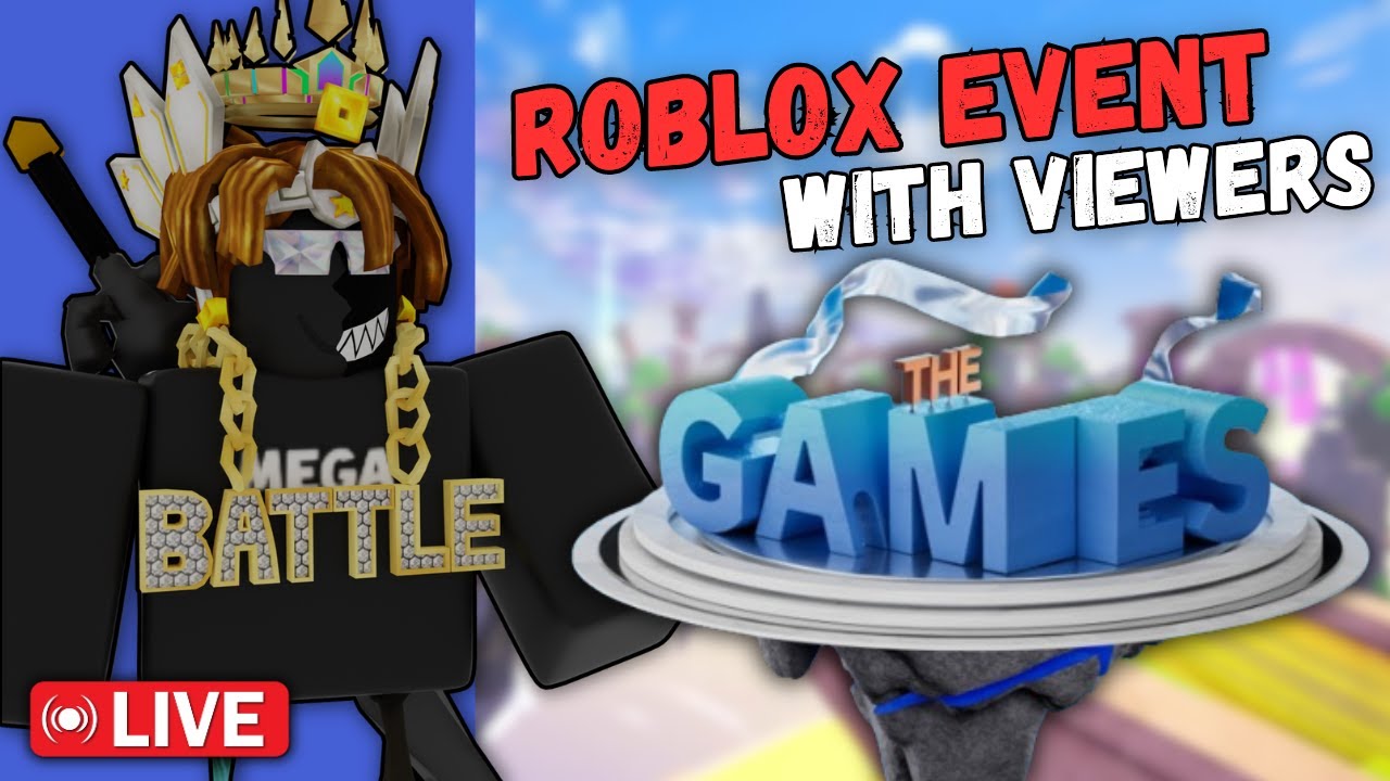 COMPLETING ROBLOX THE GAMES EVENT WITH VIEWERS... | ROBLOX LIVE 🔴 - YouTube