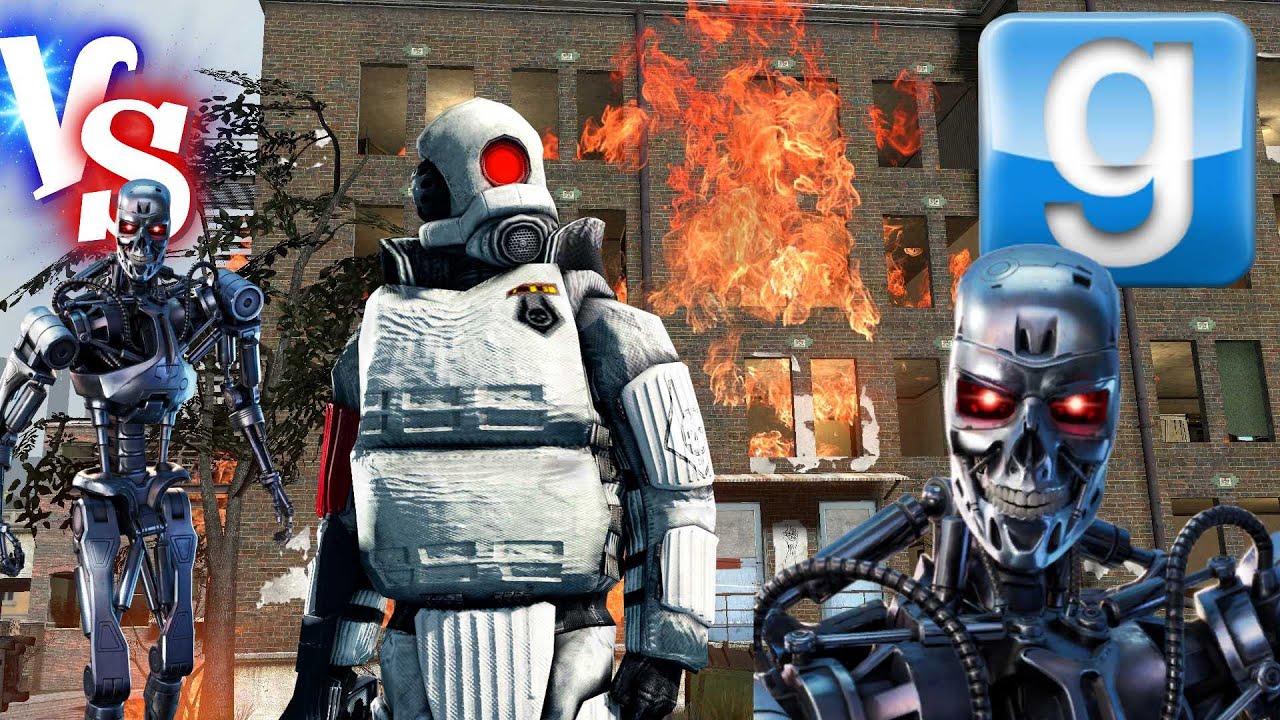 This battle Broke Gmod Terminators VS Half Life Combine Epic SNPC Fight ...