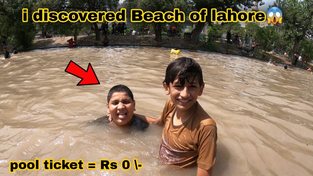 Free of cost pool | Beach of lahore | summar vlog - YouTube