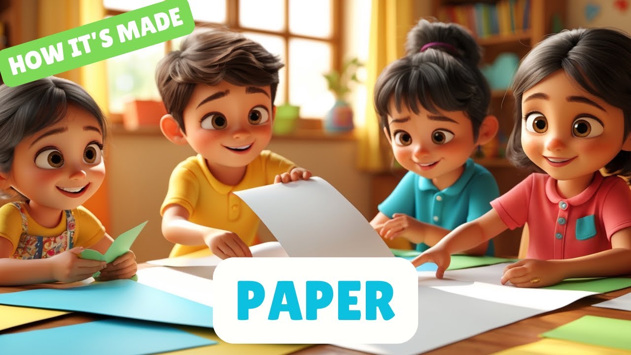 Educational animated video for learning - learn how Paper is made - YouTube