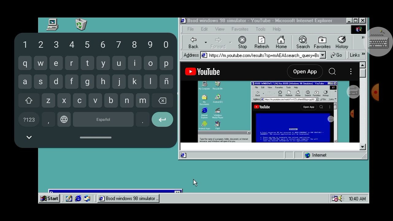 BSOD WINDOWS 7 (14) has BSOD^3 (Win98 Simulator) - YouTube