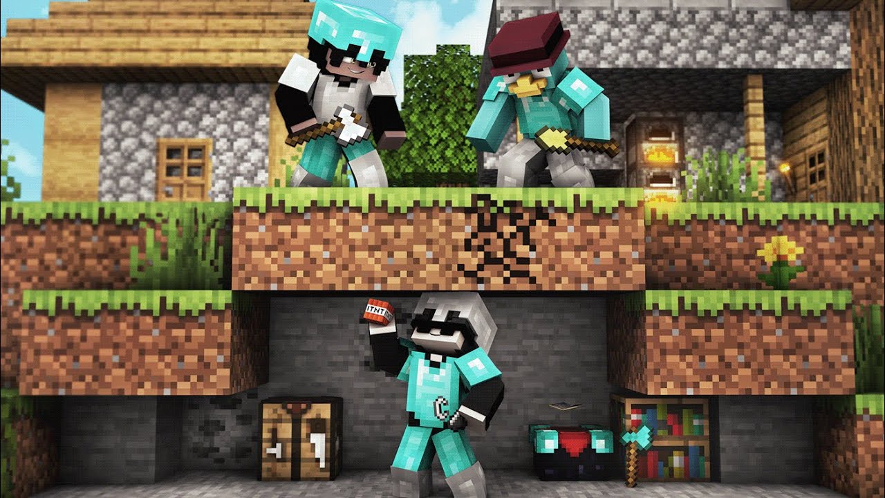 Minecraft Manhunt: 2v1 - YouTube