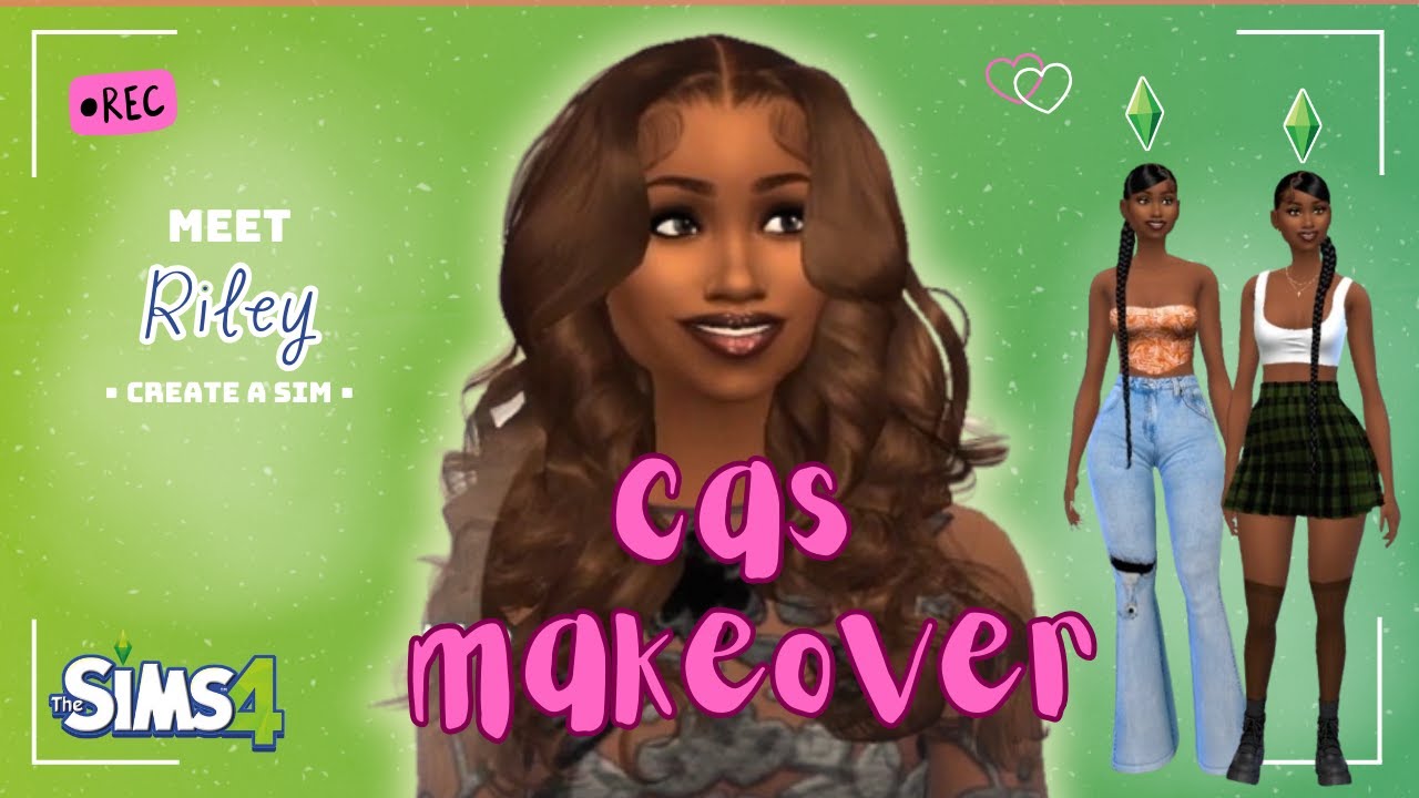the sims 4: create a sim | meet riley lundy | speed CAS makeover | + CC ...