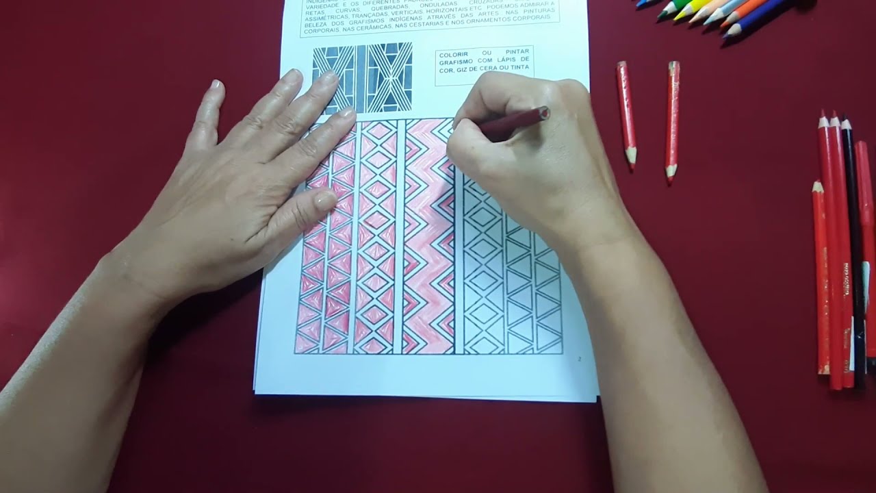 Grafismo Indigena Para Colorir - RETOEDU