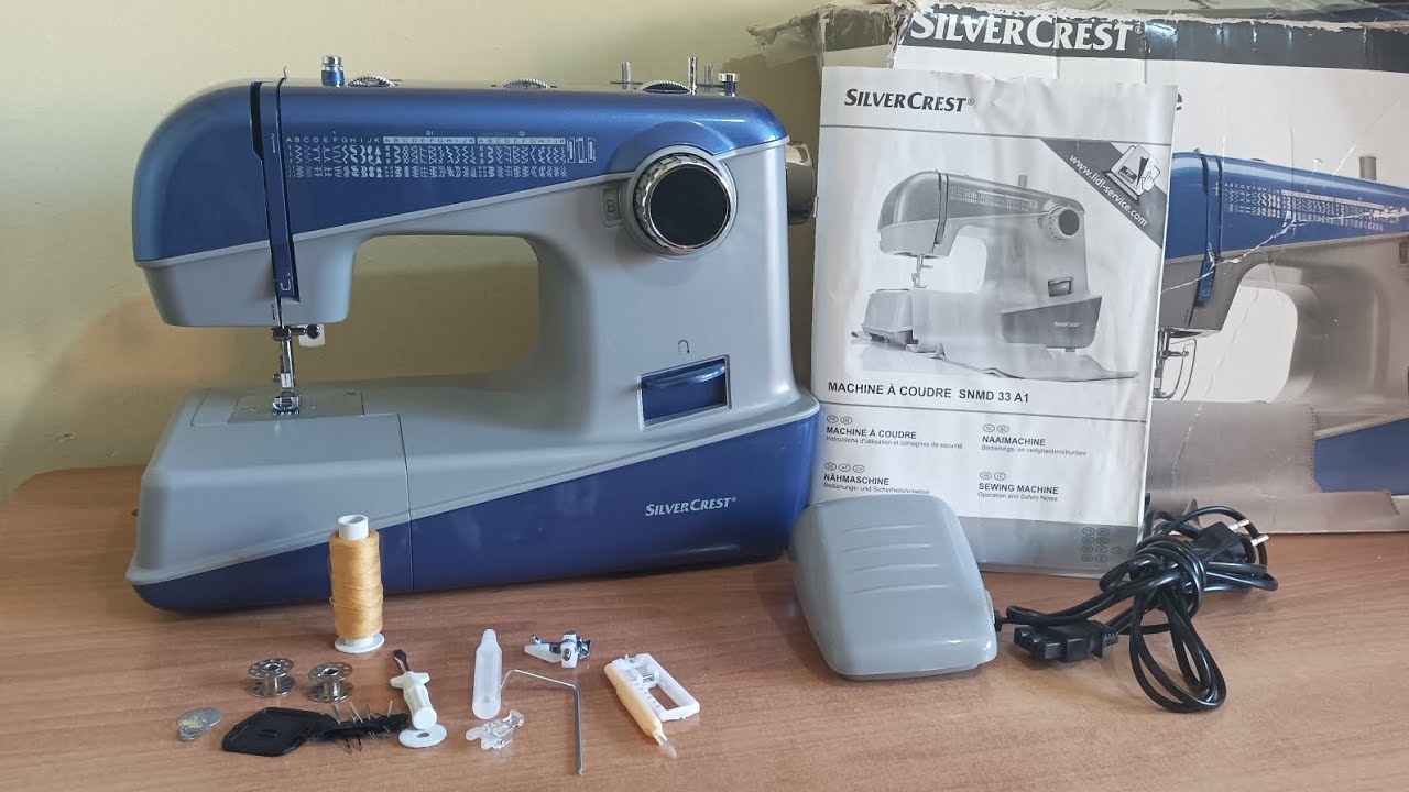 Machine à coudre silvercrest snmd 33 a1 - YouTube