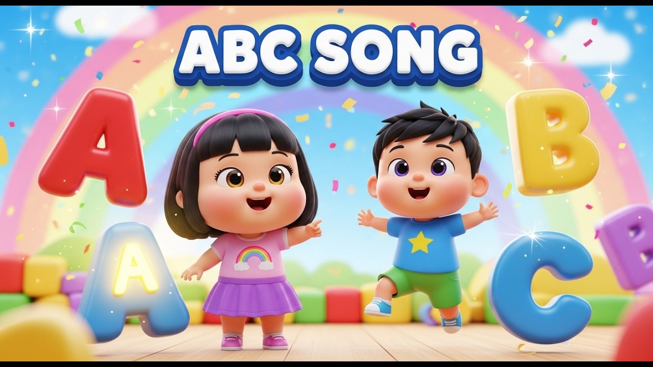 ABC Song for Kids 🔤 | Learn Alphabet with Mira & Avi | A to Z Fun 3D ...