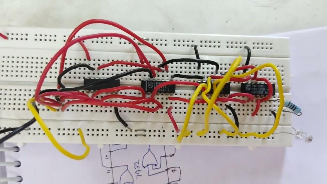 4:1 Multiplexer practical by using logic gates ICs - YouTube