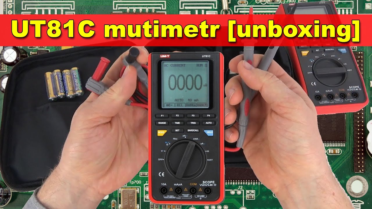 UT81C i UT81B multimetr cyfrowy z oscyloskopem zestaw - YouTube