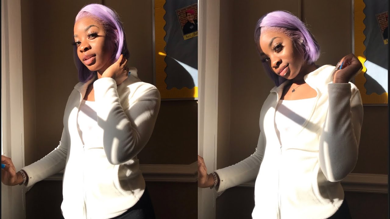UAMAZINGHAIR REVIEW | LAVENDER LACE FRONT WIG 10 INCHES | AMAZON PRIME ...