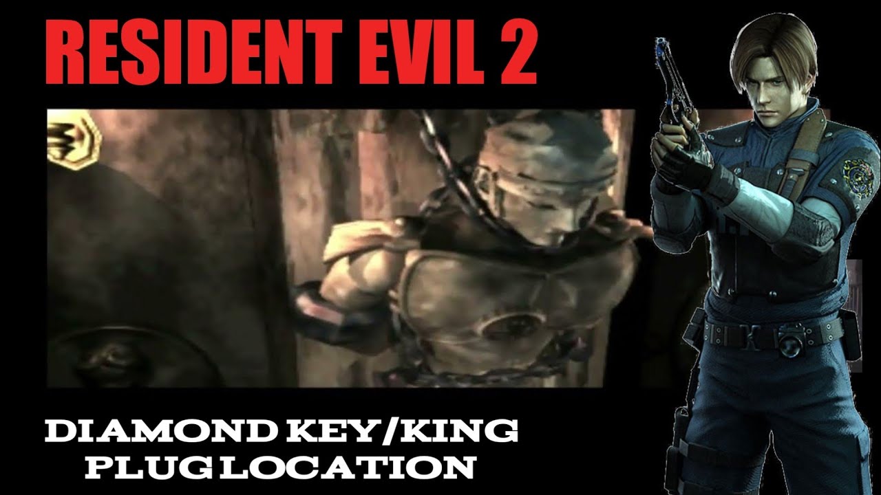 Resident Evil 2 Diamond Key/King Plug Location - YouTube