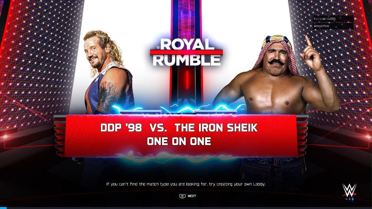 WWE 2K25 DDP 98 vs The Iron Sheik - YouTube