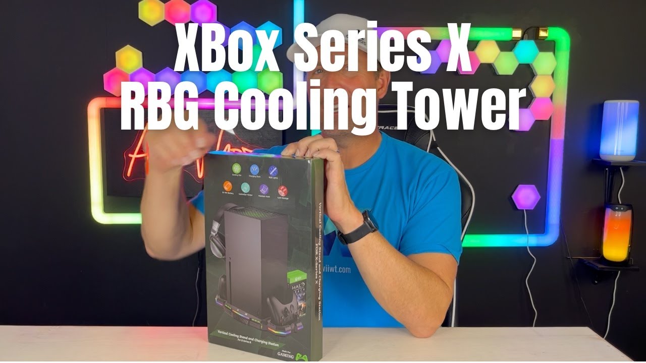 XBox Series X RGB LED Fan and Charger - YouTube
