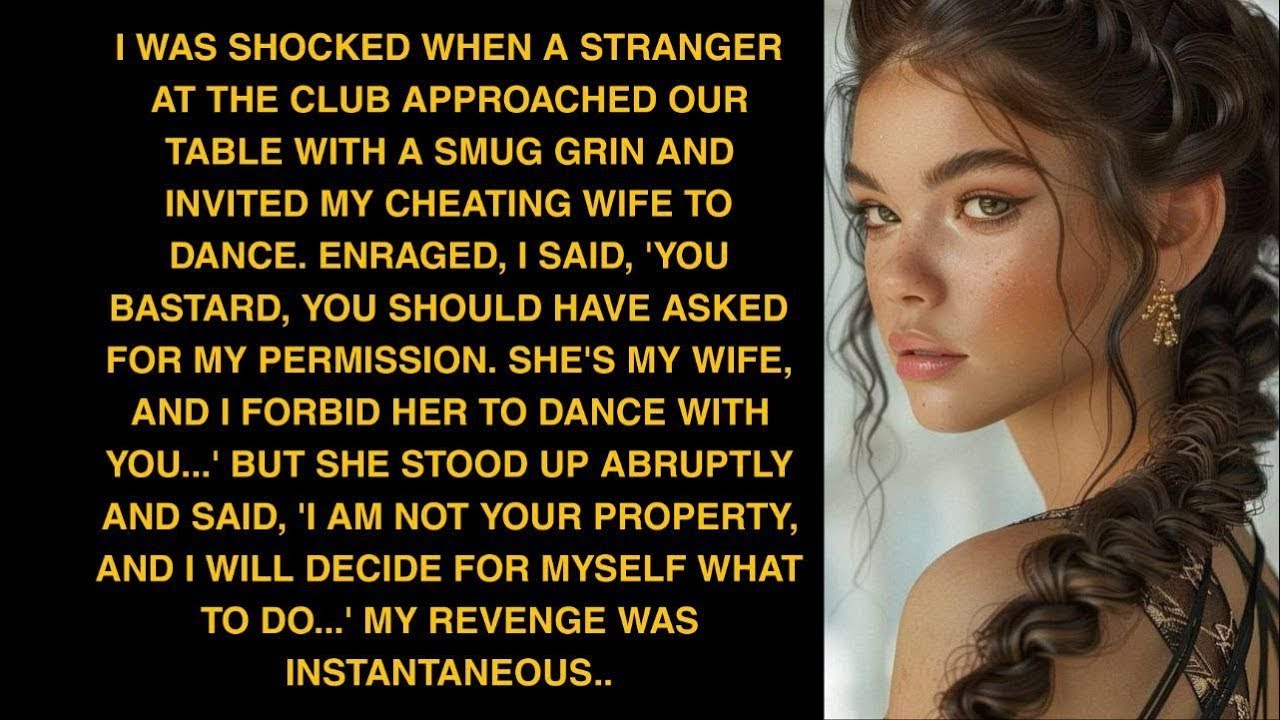 I was utterly stunned when a complete stranger at the club sauntered ...