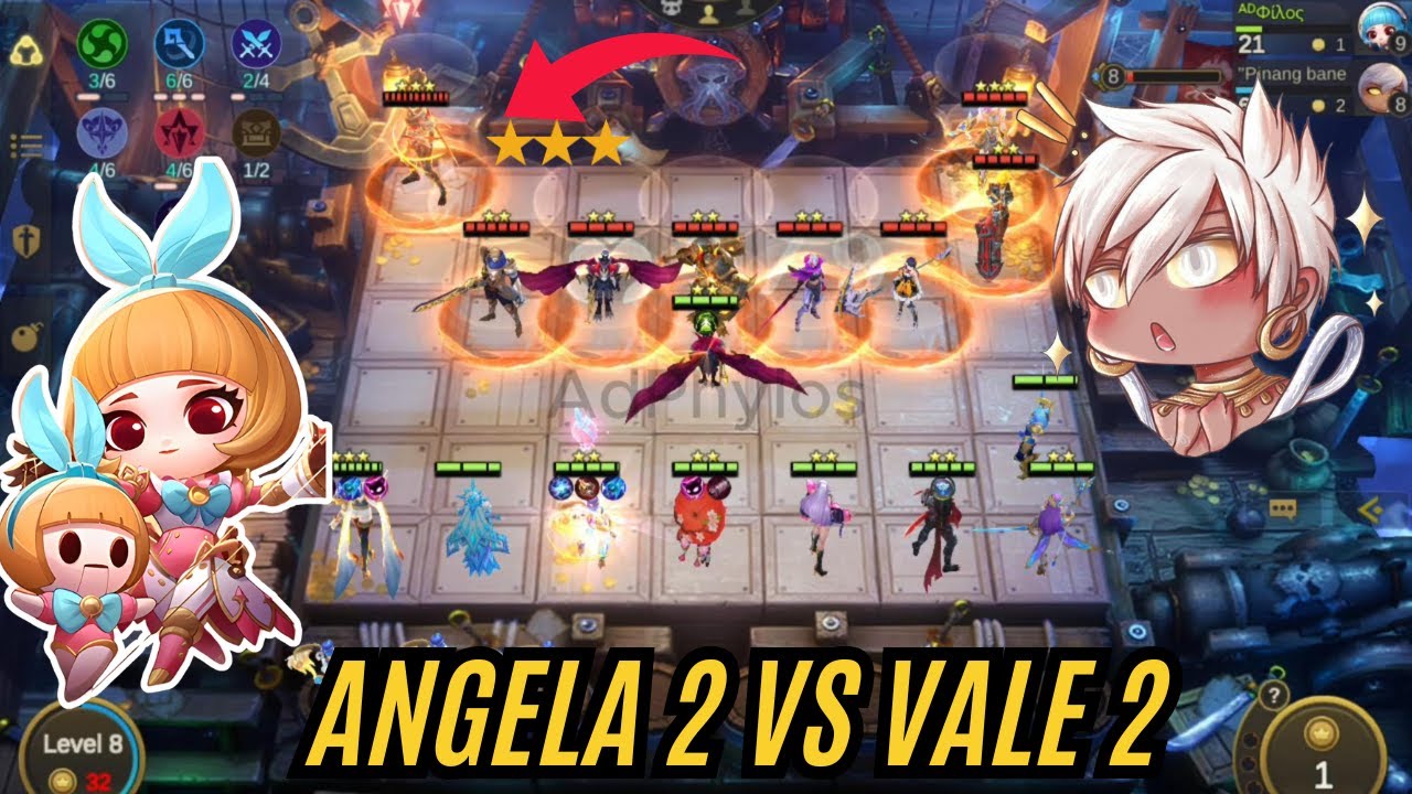 Who Wins Angela 2 vs Vale 2 | Magic Chess - YouTube