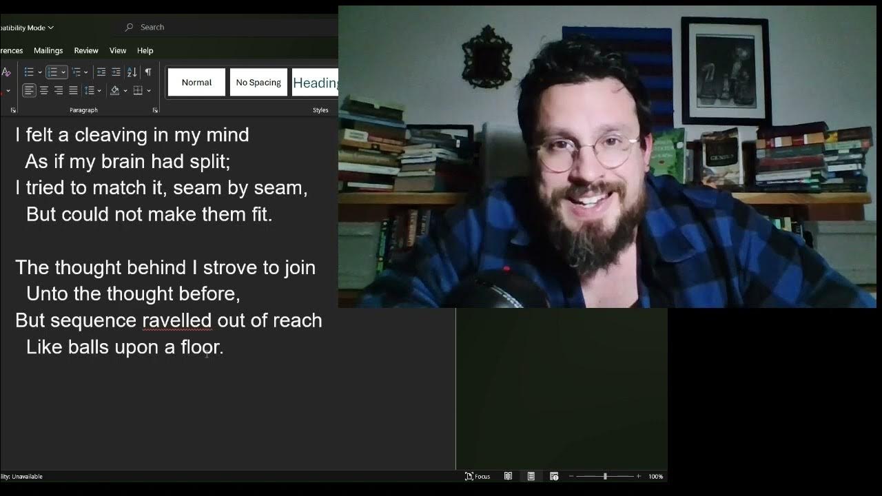 I felt a cleaving in my mind by Emily Dickinson Analysis, Meaning ...