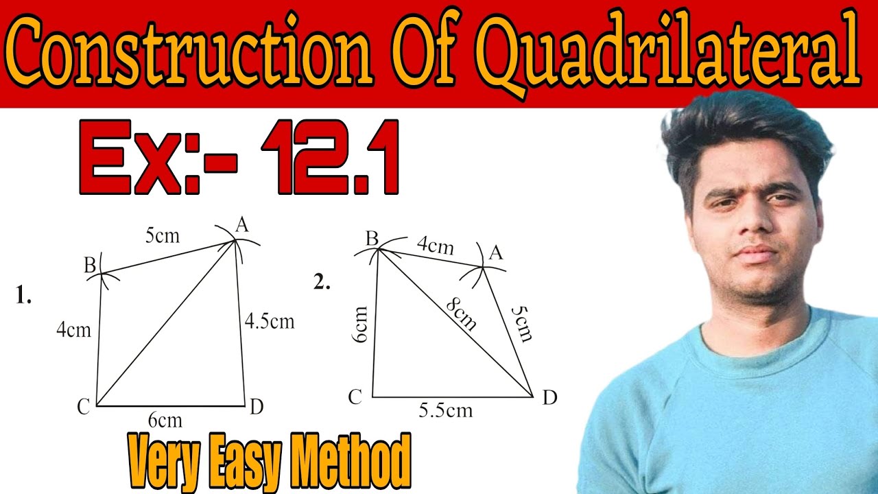 Construction of Quadrilateral || चतुर्भुज बनाना सीखें || How To Make A ...