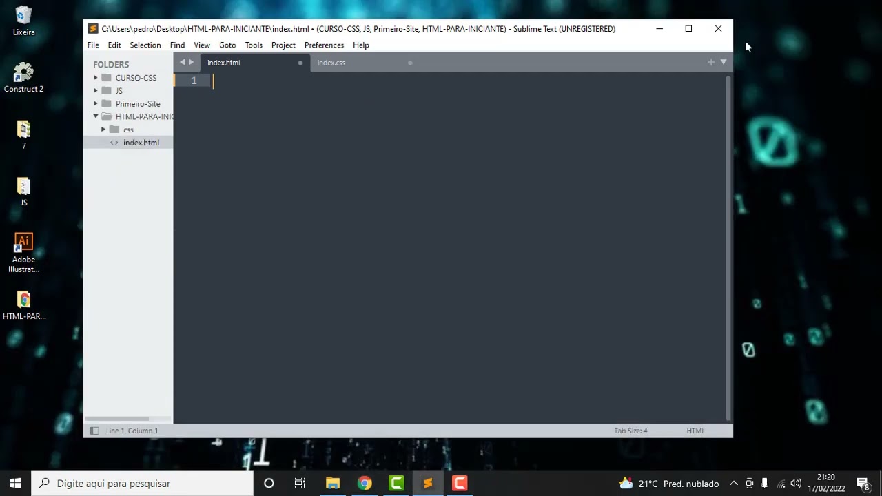 Criando Um Site Do Zero Como Criar Uma Estrutura Básica De Um Projeto