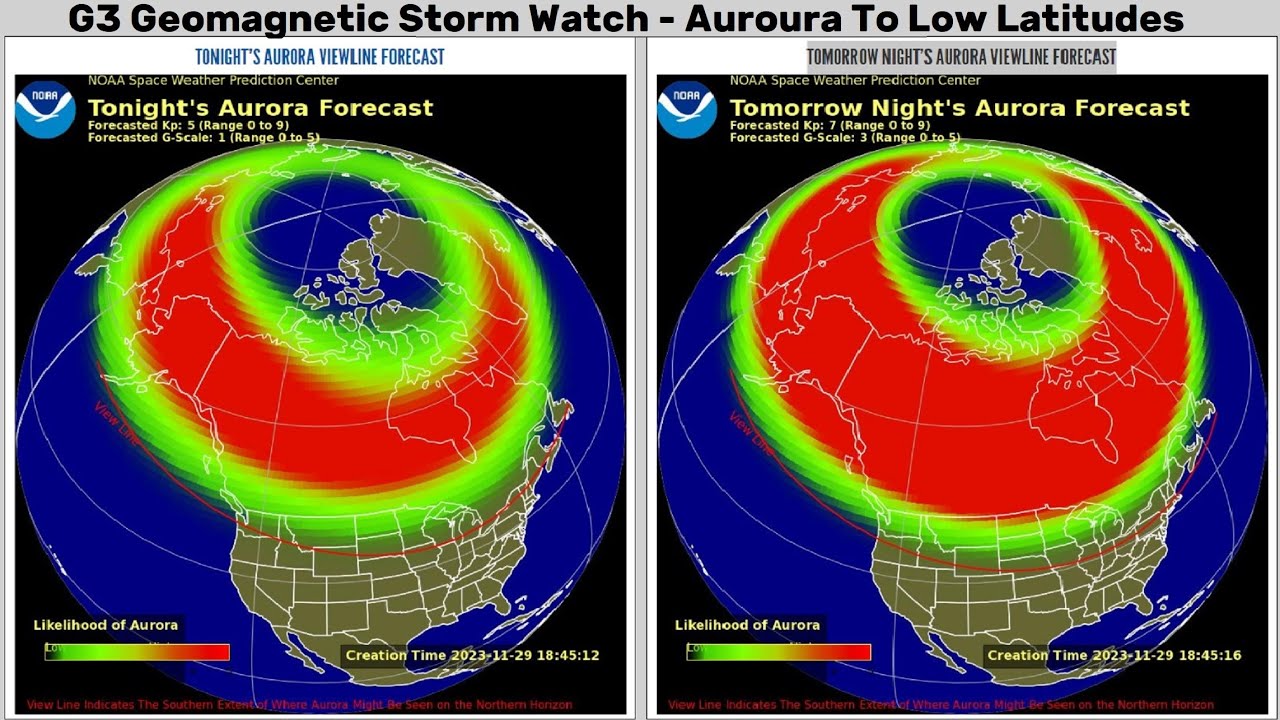 KP7 - G3 Geomagnetic Storm Watch - Record Snow In November - First ...
