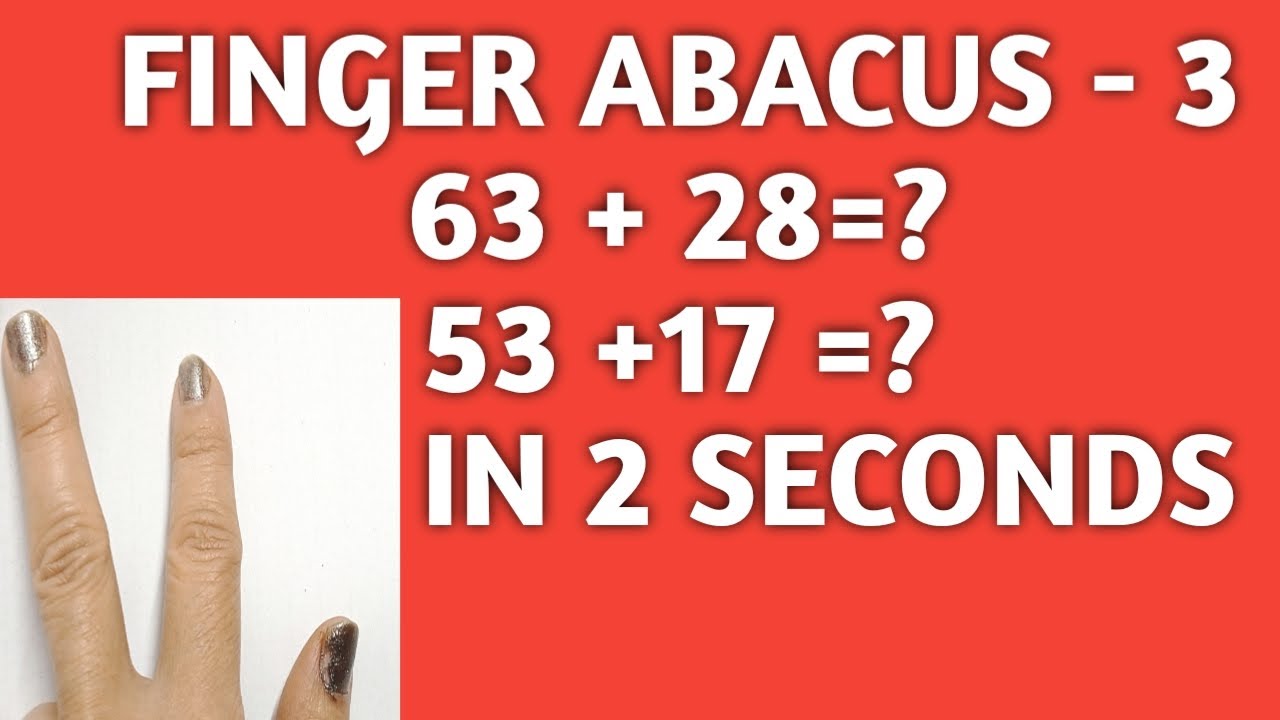 Finger Abacus|| Fast calculation tricks using fingers || Part -3 - YouTube