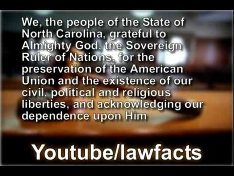NORTH CAROLINA STATE CONSTITUTION PREAMBLE - YouTube