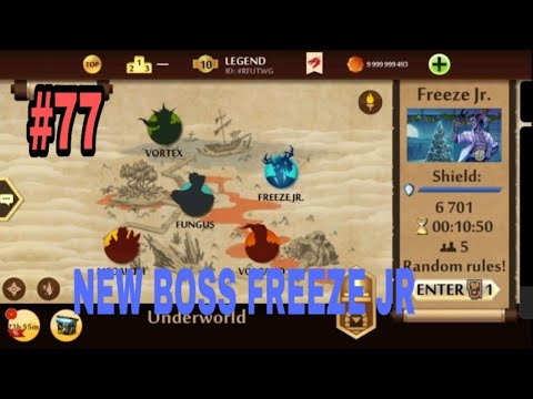 NEW BOSS FREEZE JR || SHADOW FIGHT 2 UNDERWORLD || HINDI GAMEPLAY