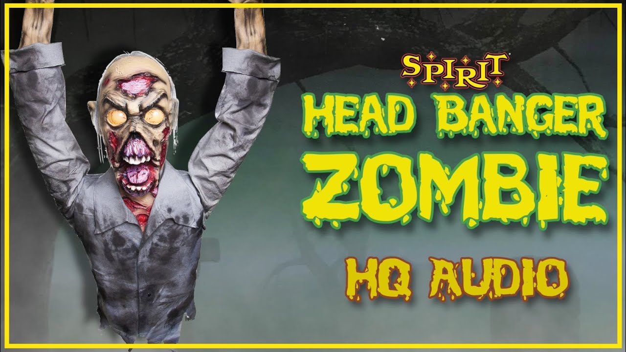 Head Banger Zombie HQ Audio Rip - Spirit Halloween 2012 - YouTube
