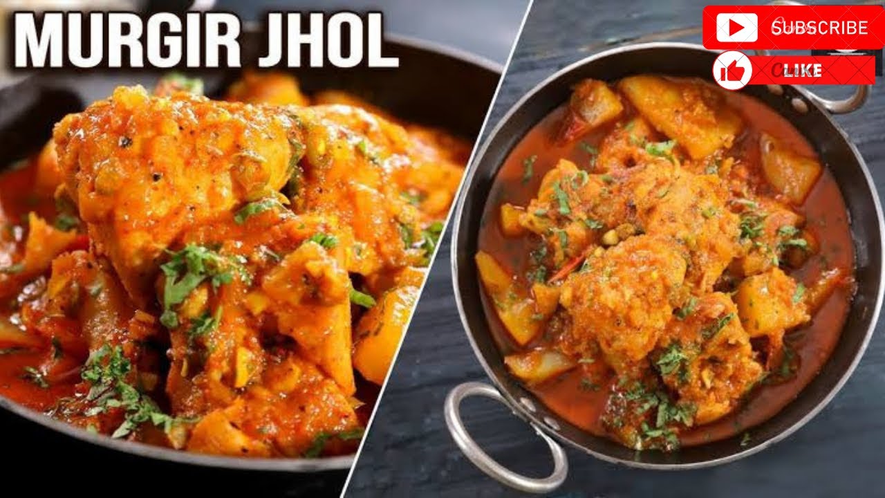 Chicken Lal Jhol | Murgir Lal Jhol | Chicken Curry Bengali Style ...
