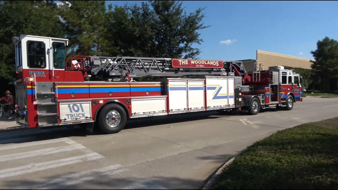 Structure Fire Response - [The Woodlands Fire Department] Q, Horns ...