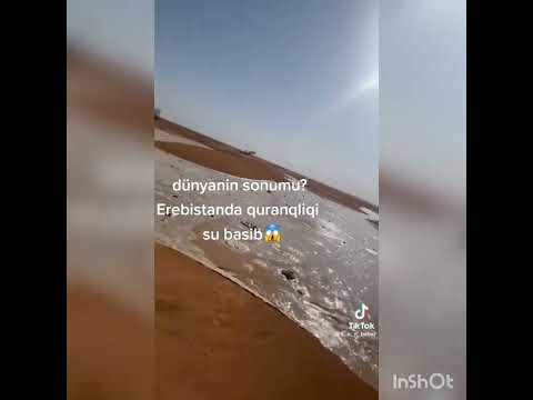 Ərəbistan səhralarında yerden su çıxdı,gol ve cay emele geldi
