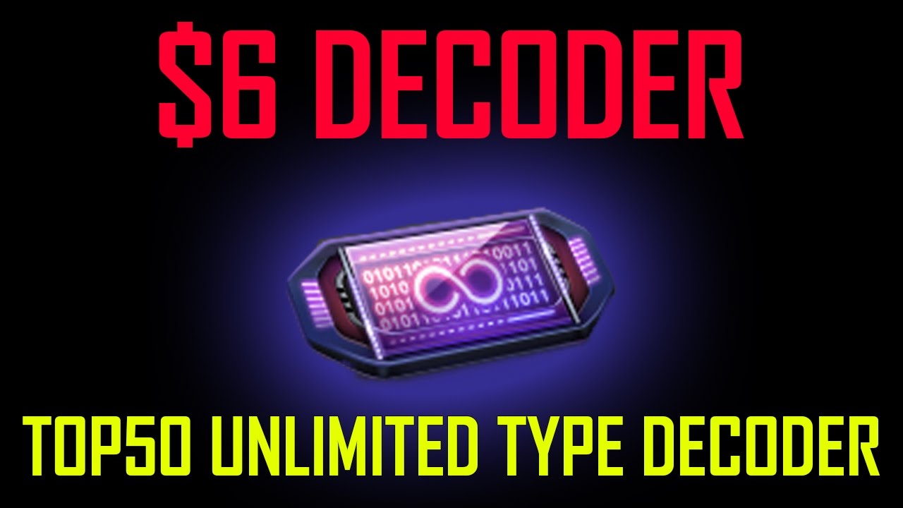 TOP50 Unlimited Decoder ($6 each!) - YouTube