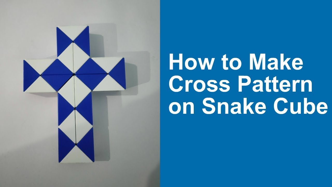 How to Make a Cross with Snake Cube - YouTube
