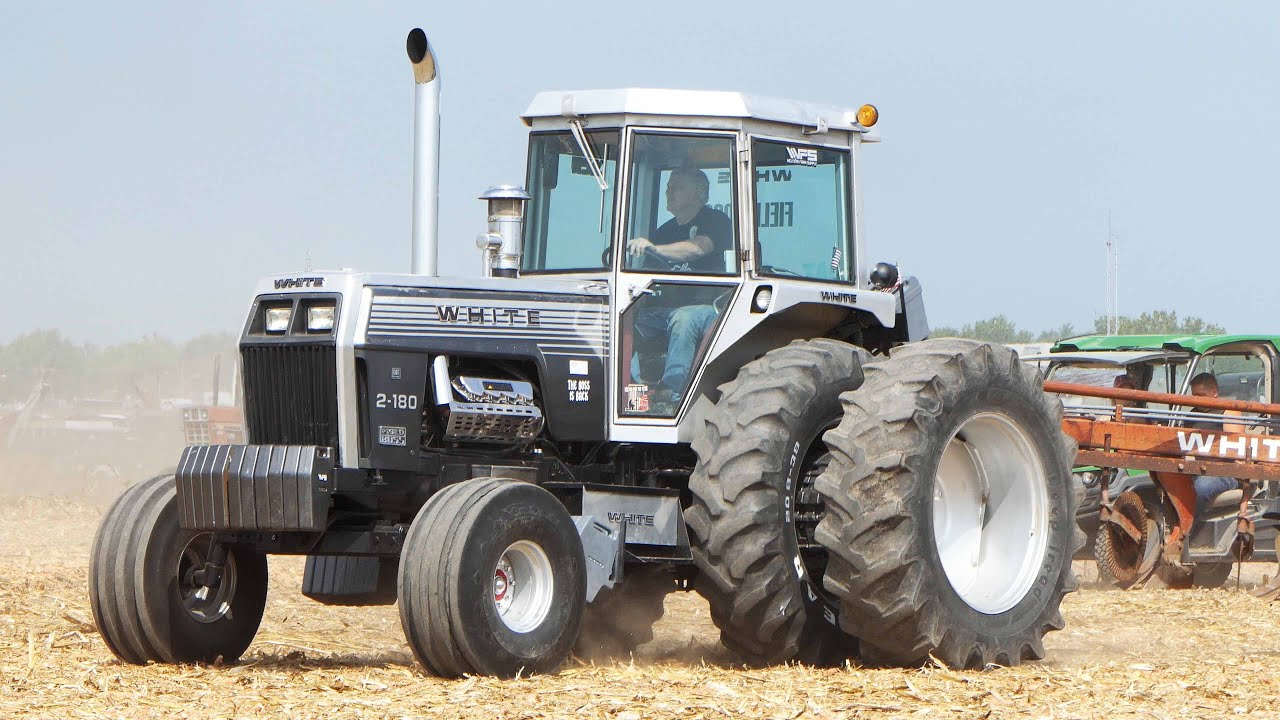 Vintage Tractors Plowing at Half Century of Progress Show - YouTube