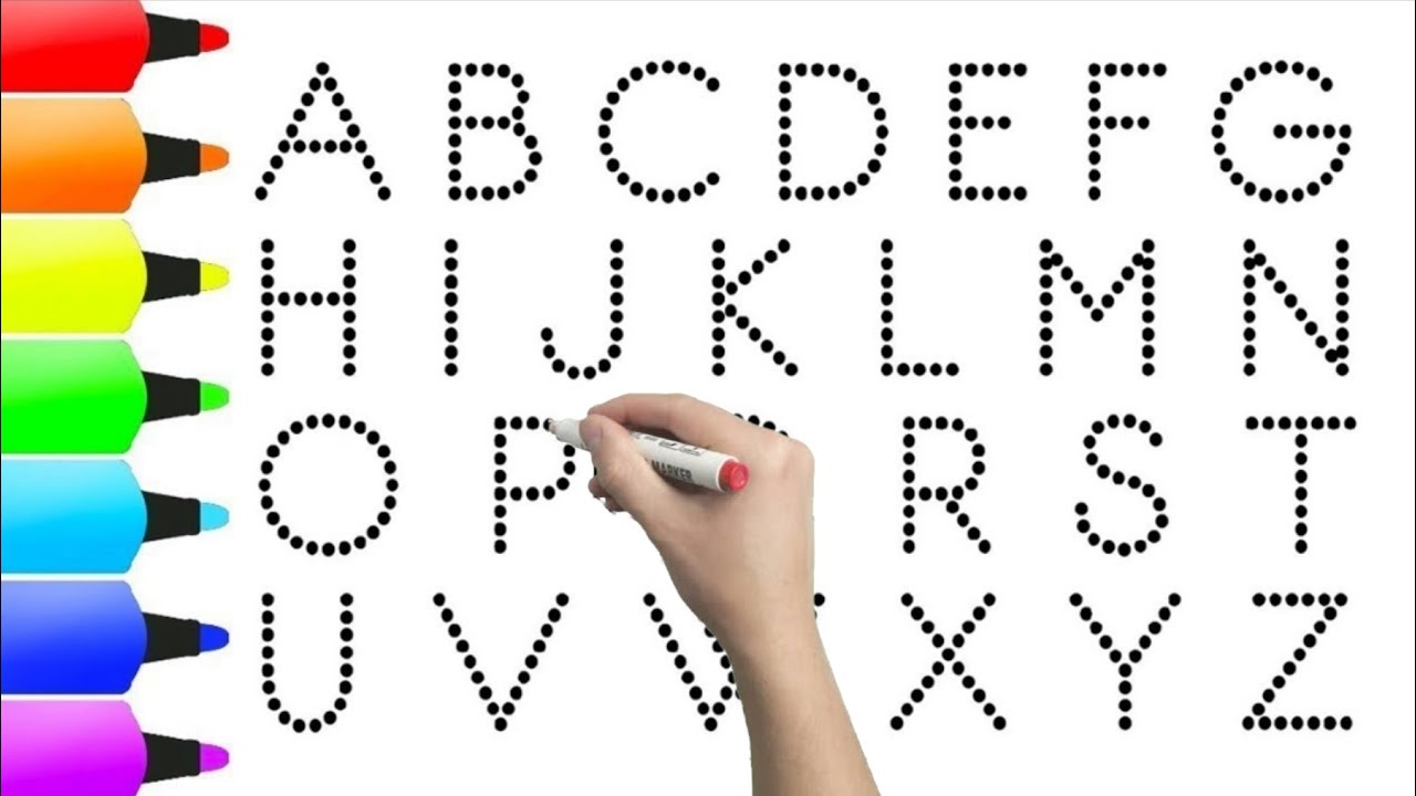 Learn alphabet abcd.numbers and shapes.a for Apple, b for ball.abcd ...