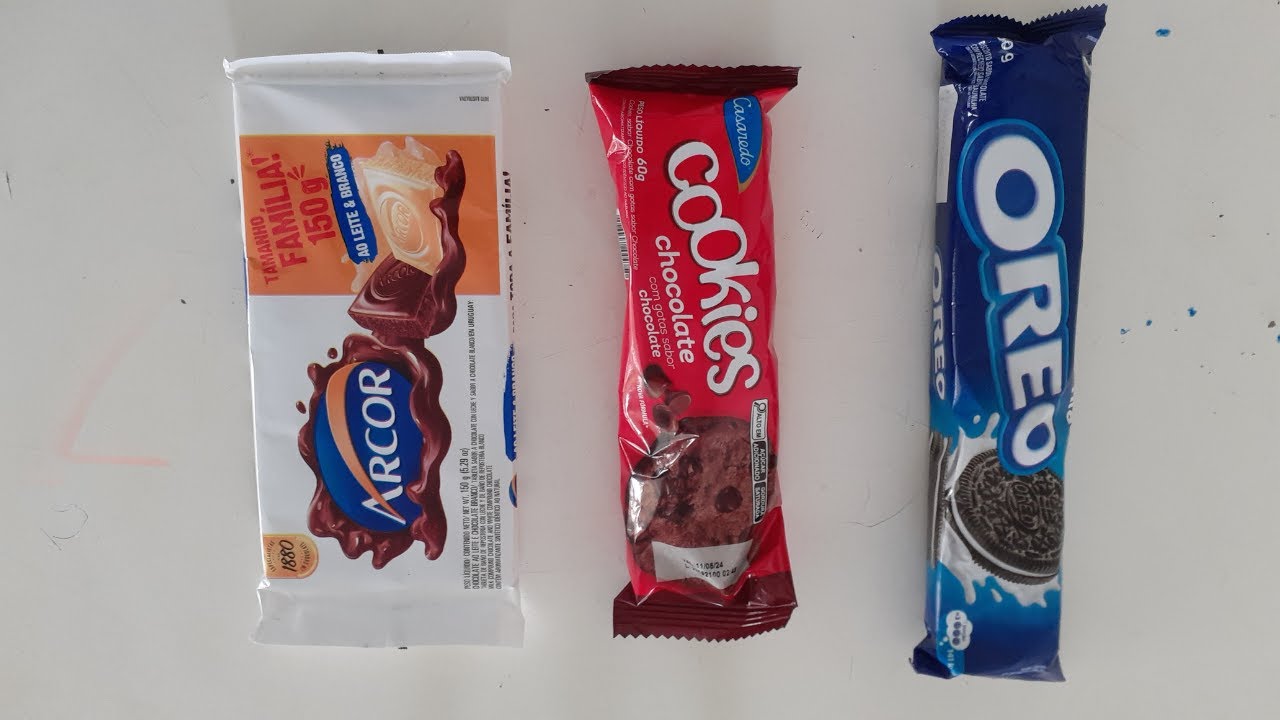 Asmr abrindo embalagens de doces OREO/CHOCOLATE/COOKIES/ opening candy ...