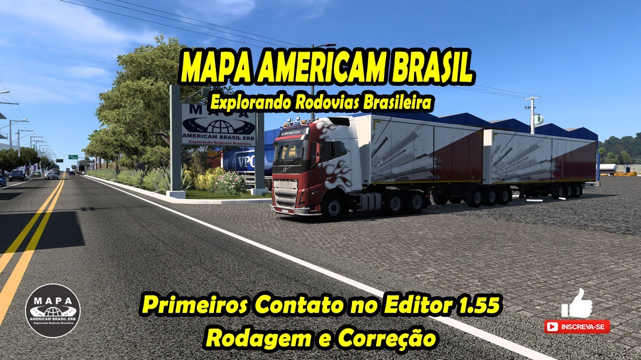 MAPA AMERICAM BRASIL - Primeiros Contato no Editor 1.55 - Rodagem e ...