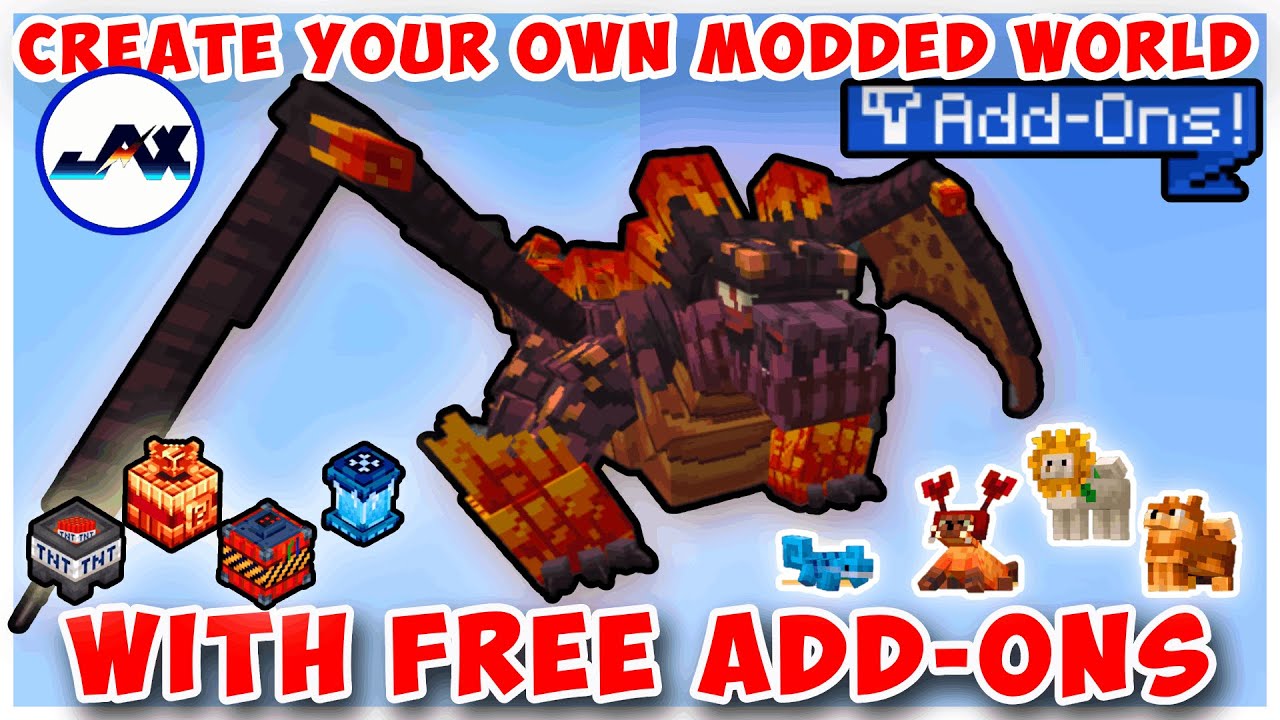 ⚡ How to Setup a Custom World in Bedrock | NEW FREE ADD-ONs | All ...