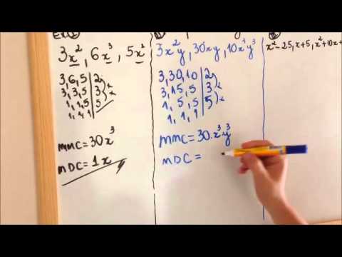 MDC e MMC de expressões algébricas - YouTube