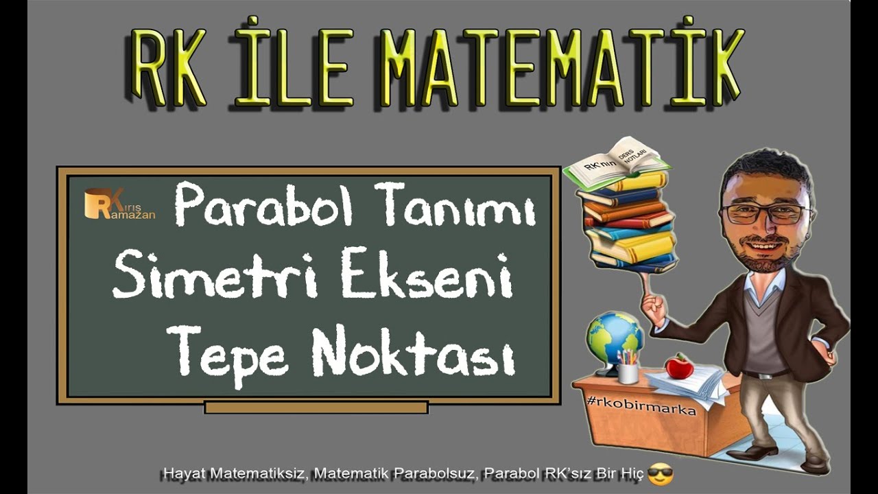 PARABOL TANIMI, SİMETRİ EKSENİ, TEPE NOKTASI + PDF - YouTube