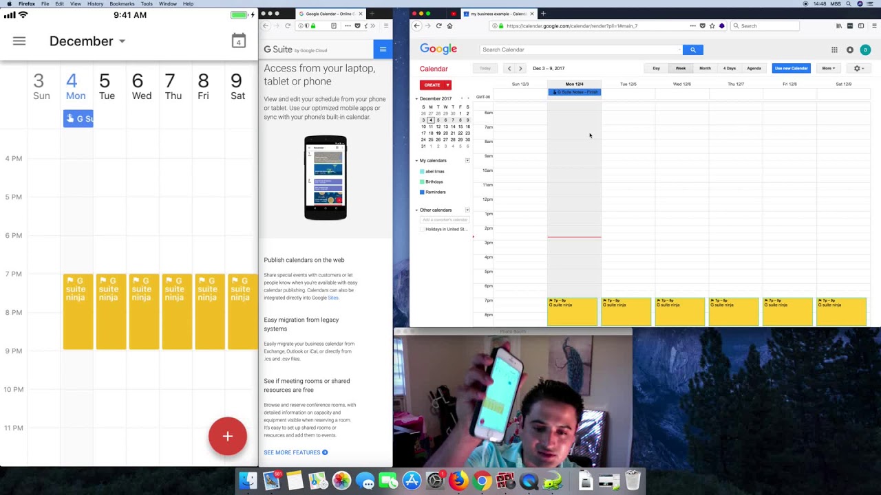 G Suite: Google Calendar Mobile Application (iOS Overview) - YouTube
