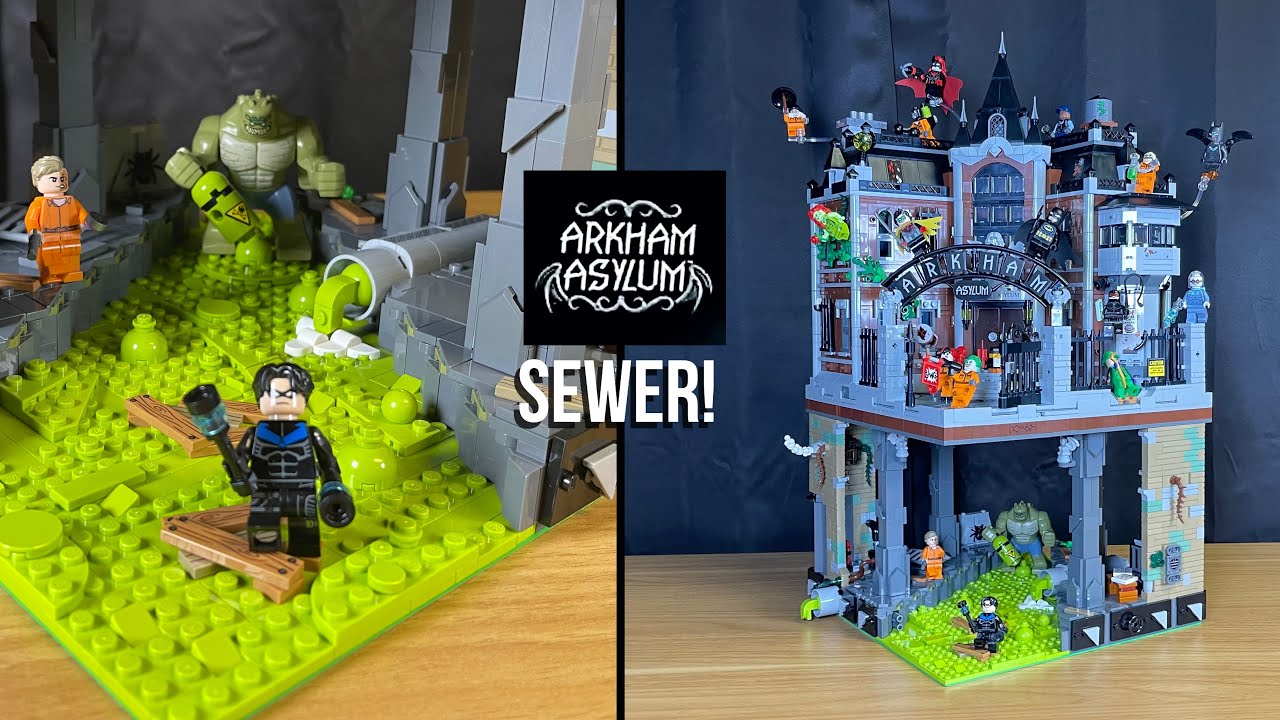 I Built a LEGO SEWER underneath ARKHAM ASYLUM - YouTube