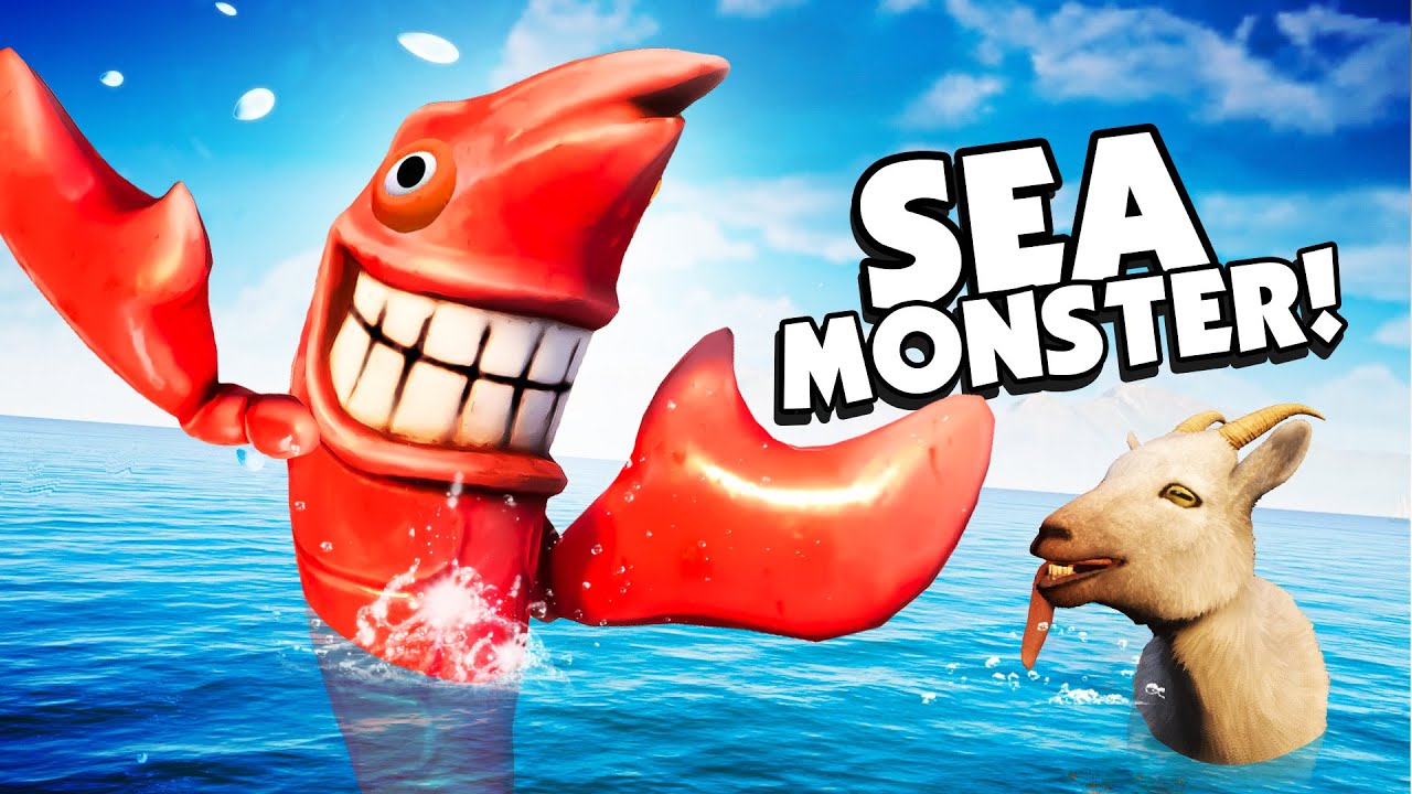 Becoming the SEA MONSTER With Secret Goat Tricks in Goat Simulator 3 ...