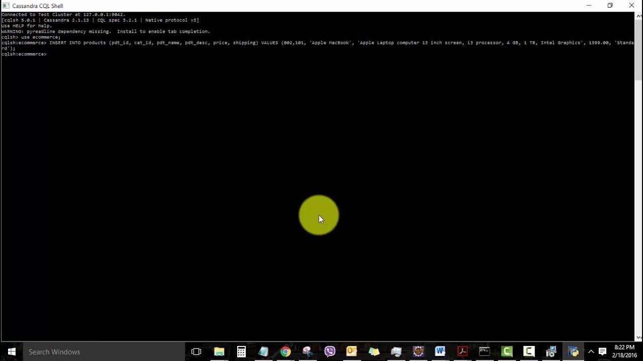 Installing Apache Cassandra in Windows & Connecting to Java - YouTube