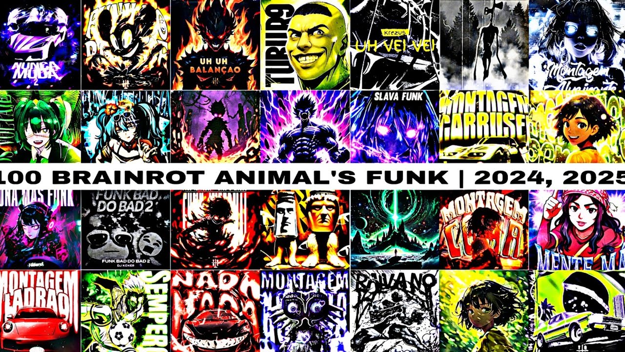 100 BRAINROT ANIMAL'S FUNK 🐾⚡ | BEST BRAZILIAN PHONK 2024/2025 | OLD ...