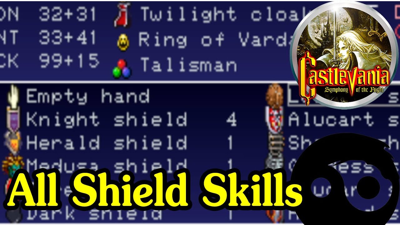 All Shields Skill in Castlevania | Castlevania SOTN | - YouTube